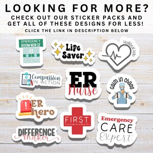 Emergency Room Nurse Sticker, Emergency Room Nurse Sticker, Decal ...