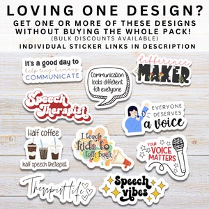 Speech Therapist 10-sticker Pack, Decals, Vinyl Stickers, Laptop ...