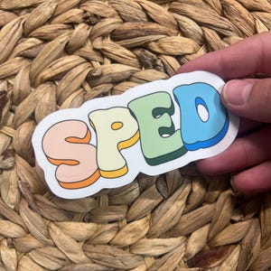 SPED Teacher Sticker, Decal, Teacher Sticker, Laptop Sticker, Gift for ...