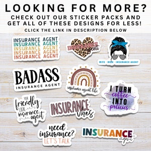 Insurance Agent, Insurance Sticker, Decal, Vinyl Sticker, Laptop ...