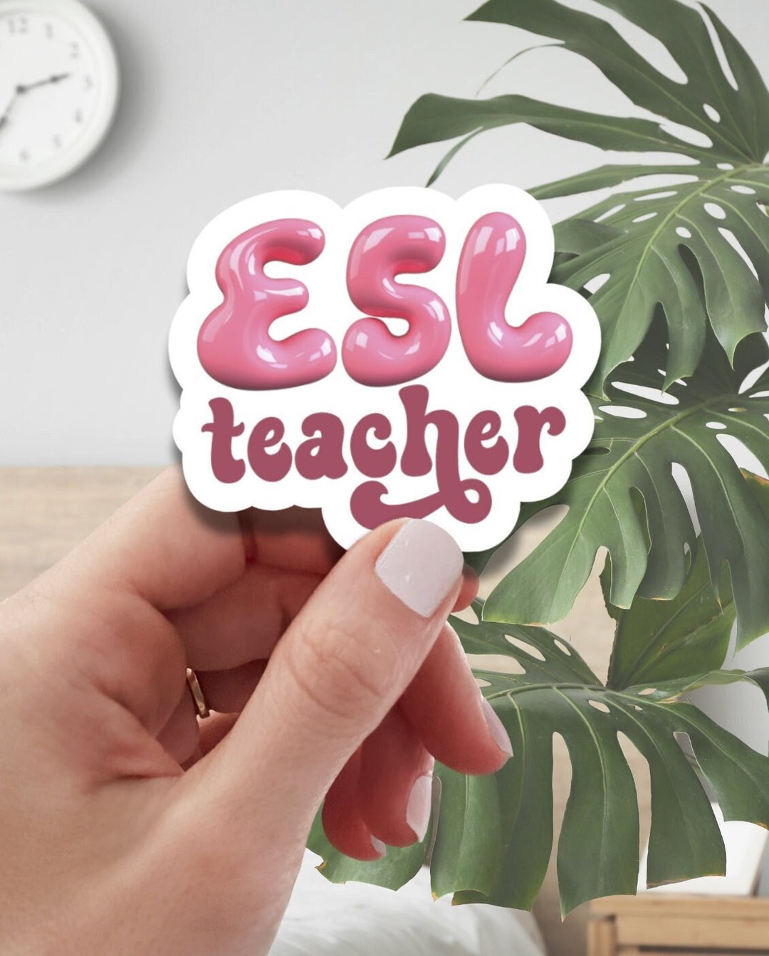 ESL Teacher Sticker, Decal, Teacher Sticker, Laptop Sticker, Gift for ...