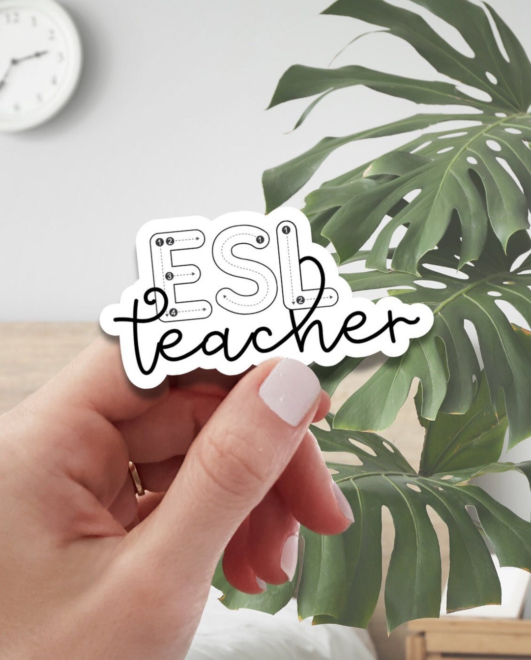 ESL Teacher Sticker, Decal, Teacher Sticker, Laptop Sticker, Gift for ...