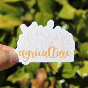 Agriculture Sticker, Decal, Teacher Sticker, Laptop Sticker, Gift for ...