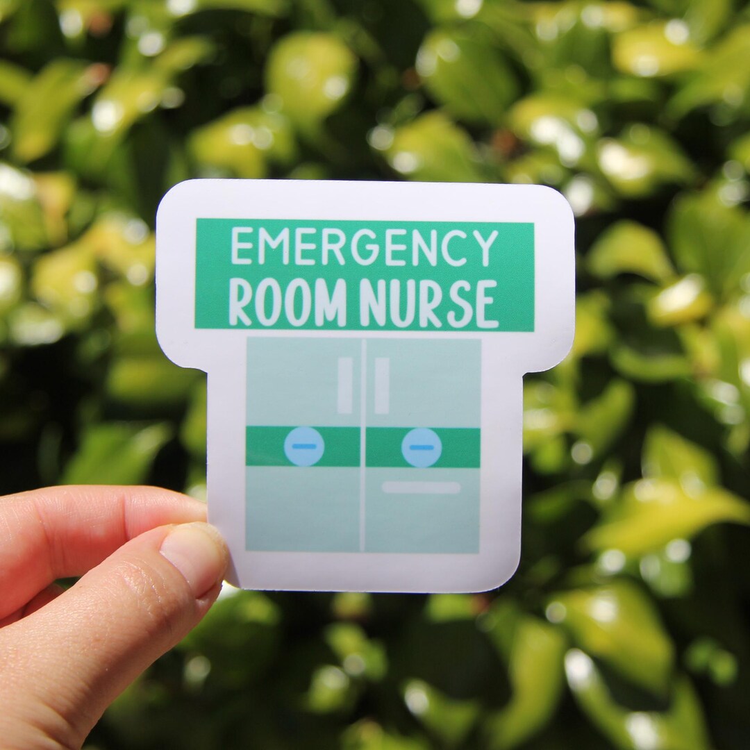 Emergency Room Nurse Sticker, Emergency Room Nurse Sticker, Decal ...