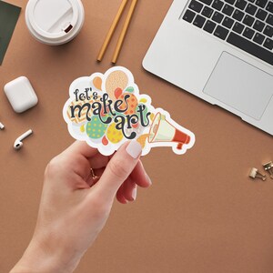 Art Teacher Stickers 10 Pack White or Clear Teacher - Etsy