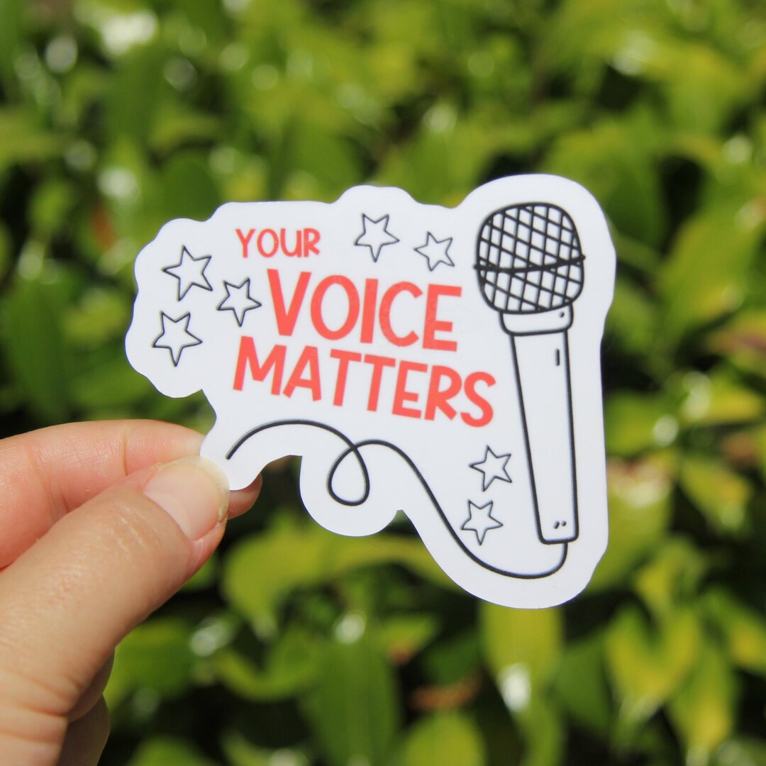 Your Voice Matters Sticker, Speech Therapist Sticker, Decal, Vinyl ...