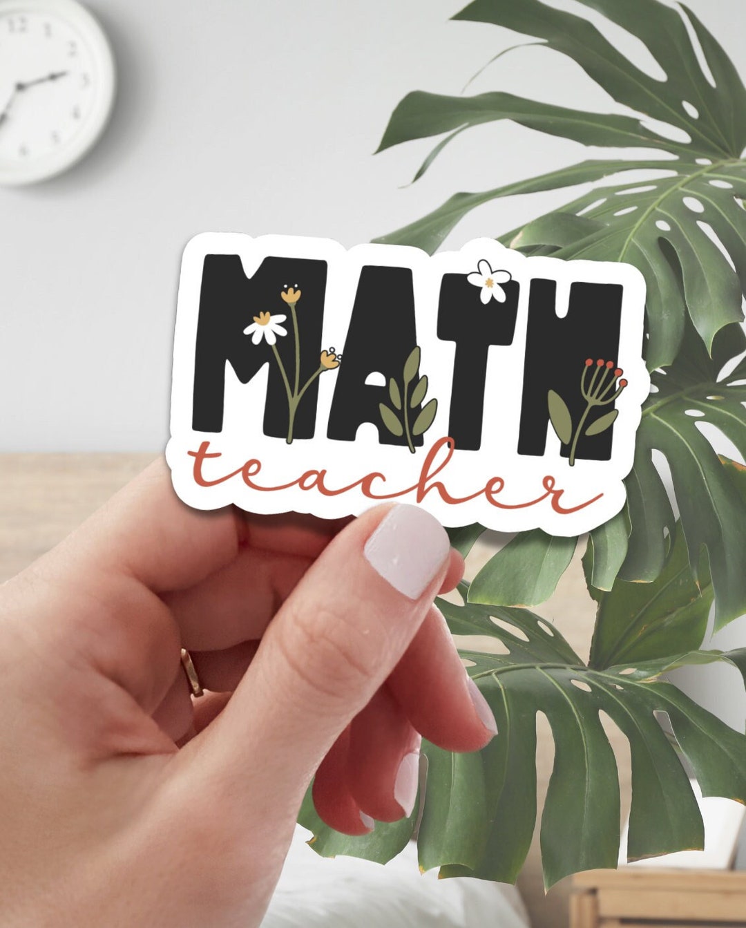 Math Teacher Sticker, Decal, Vinyl Sticker, Laptop Sticker, Gift for ...