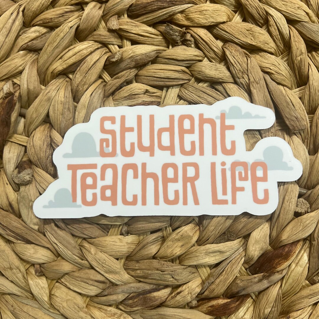 Student Teacher Life Sticker, Decal, Teacher Sticker, Laptop Sticker ...