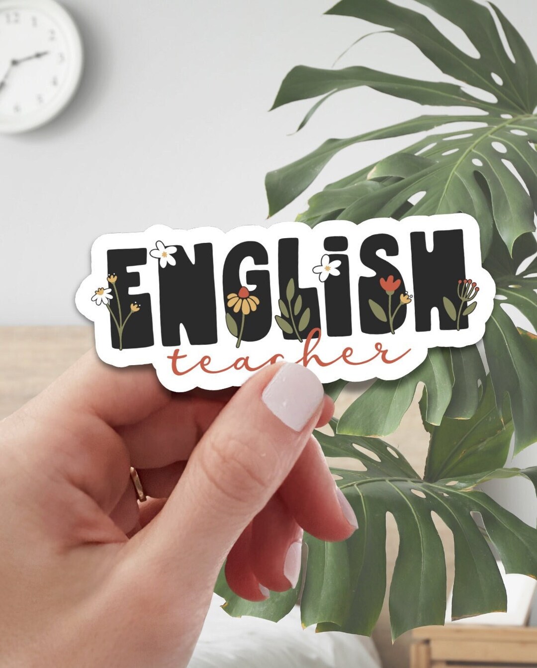 English Teacher Sticker, Decal, Teacher Sticker, Laptop Sticker, Gift ...