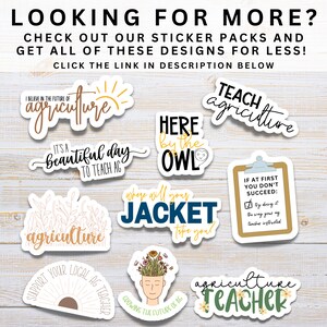Agriculture Sticker, Decal, Teacher Sticker, Laptop Sticker, Gift for ...