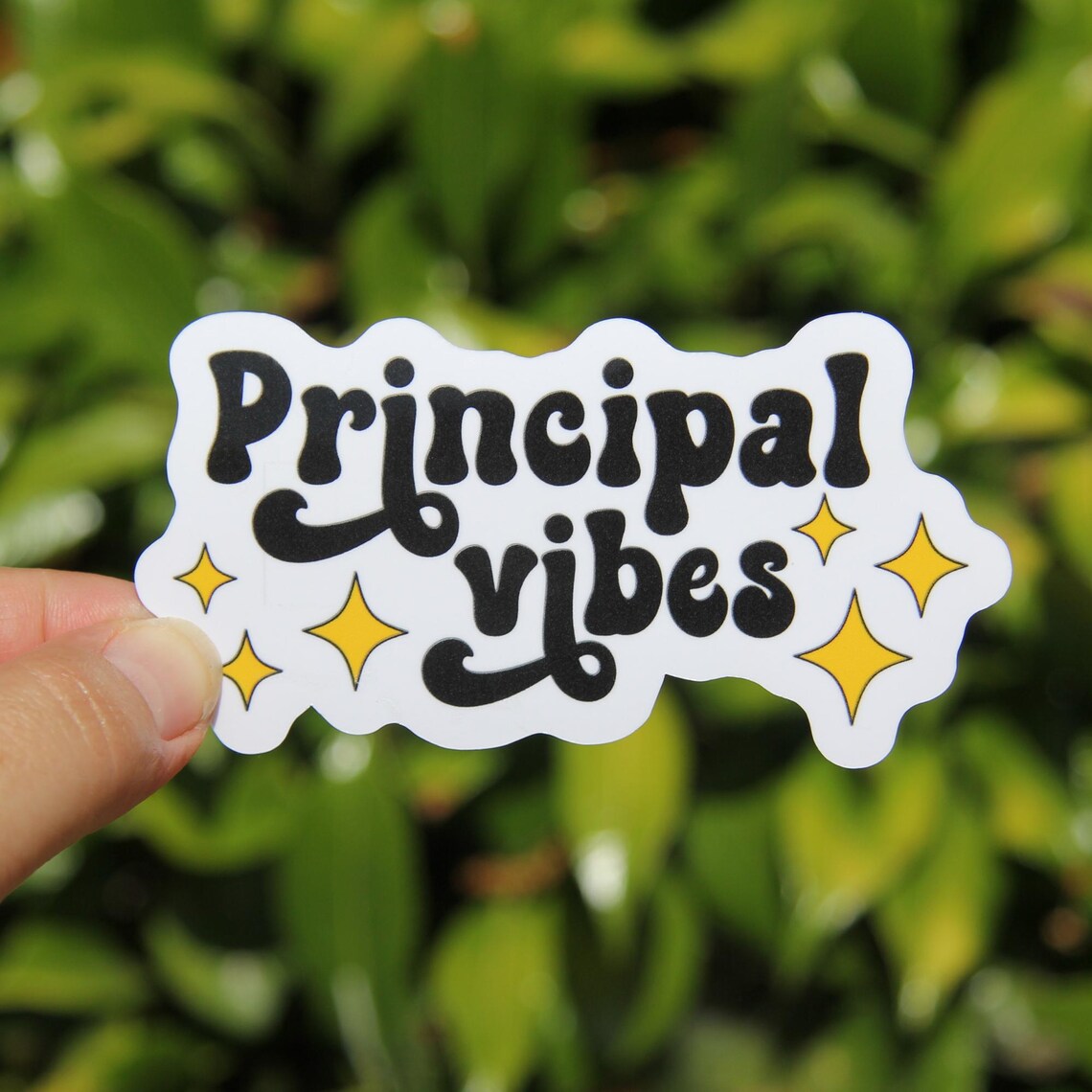 Principal Vibes Sticker, Decal, Teacher Sticker, Laptop Sticker, Gift ...