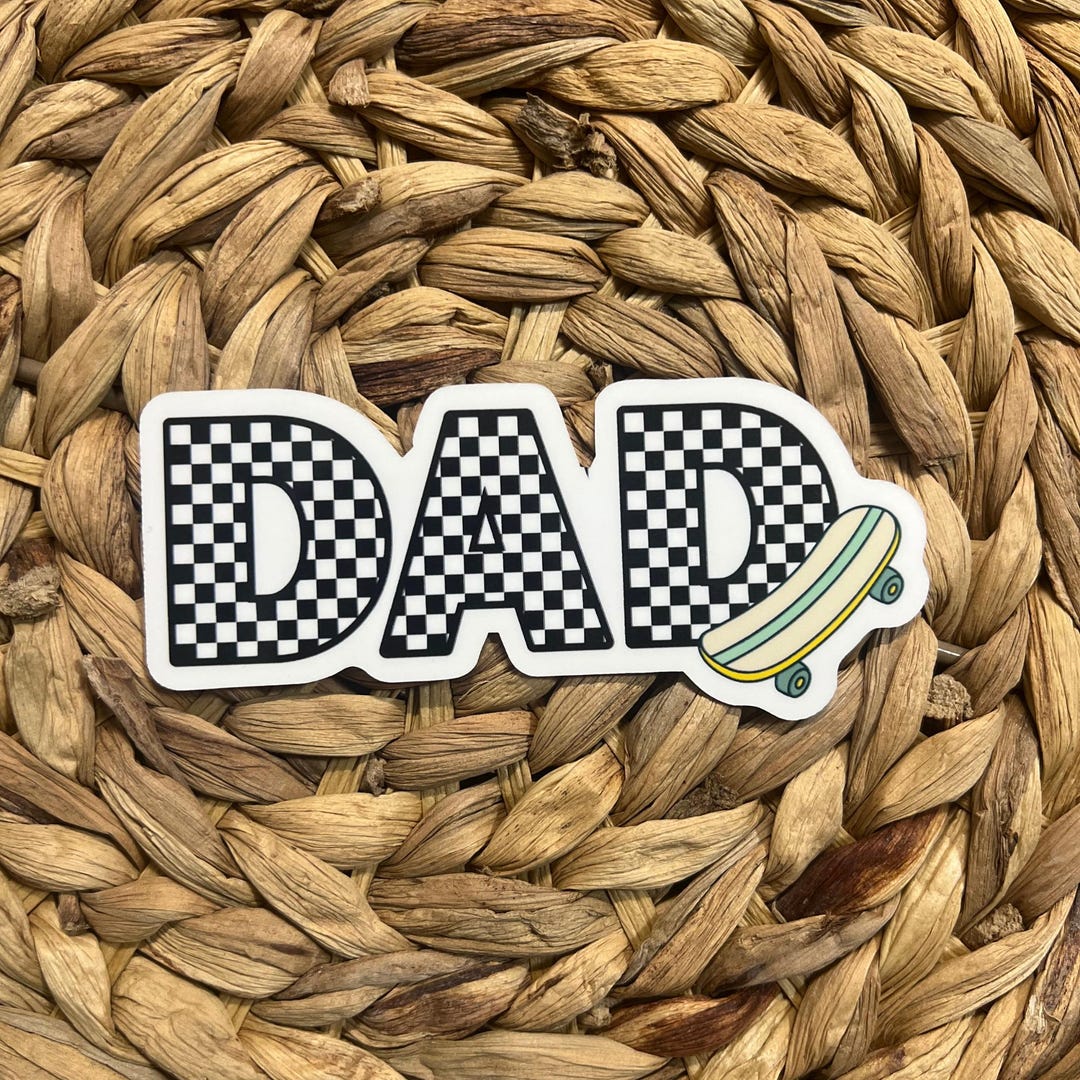 Skater Dad Sticker, Decals, Vinyl Stickers, Laptop Stickers, Dad Stickers, Dad Life Decals ...