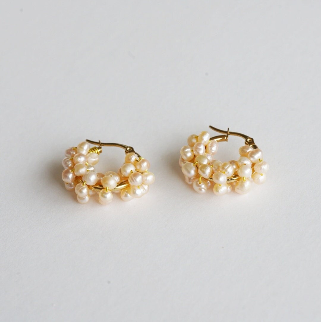 Joyce Pearl Earrings - Etsy