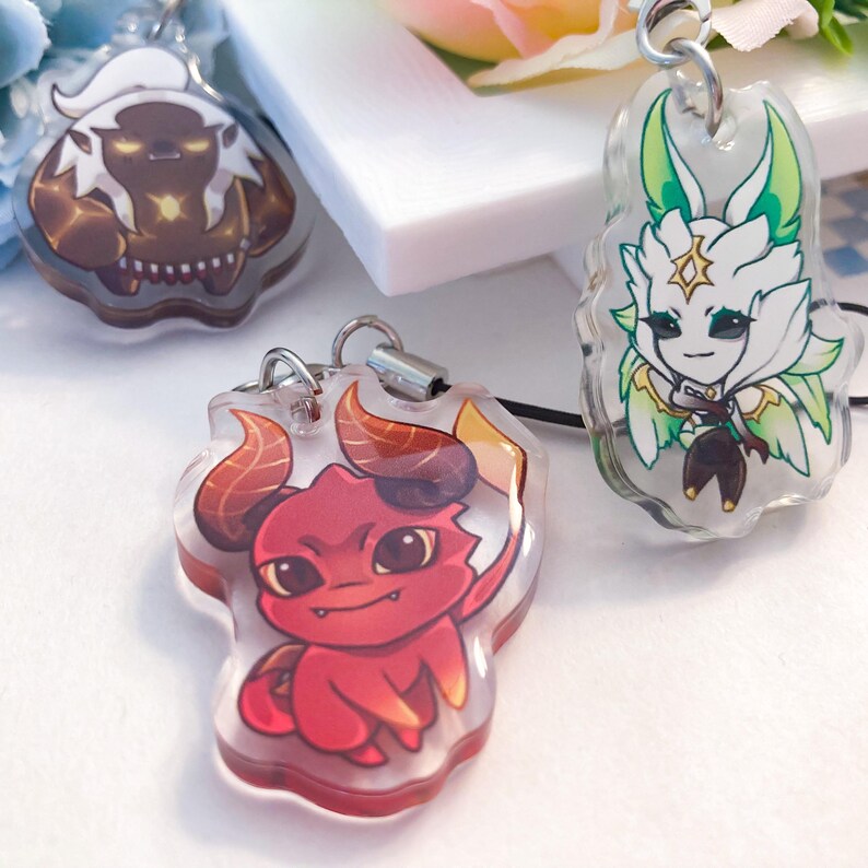 FFXIV Chibi Primal Epoxy Acrylic Charms - Etsy