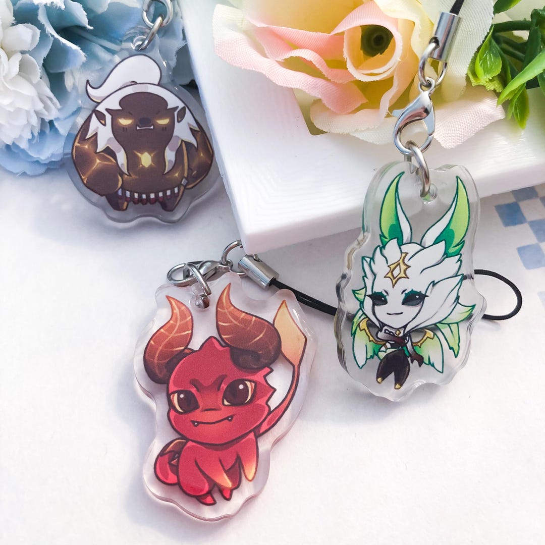 FFXIV Chibi Primal Epoxy Acrylic Charms - Etsy