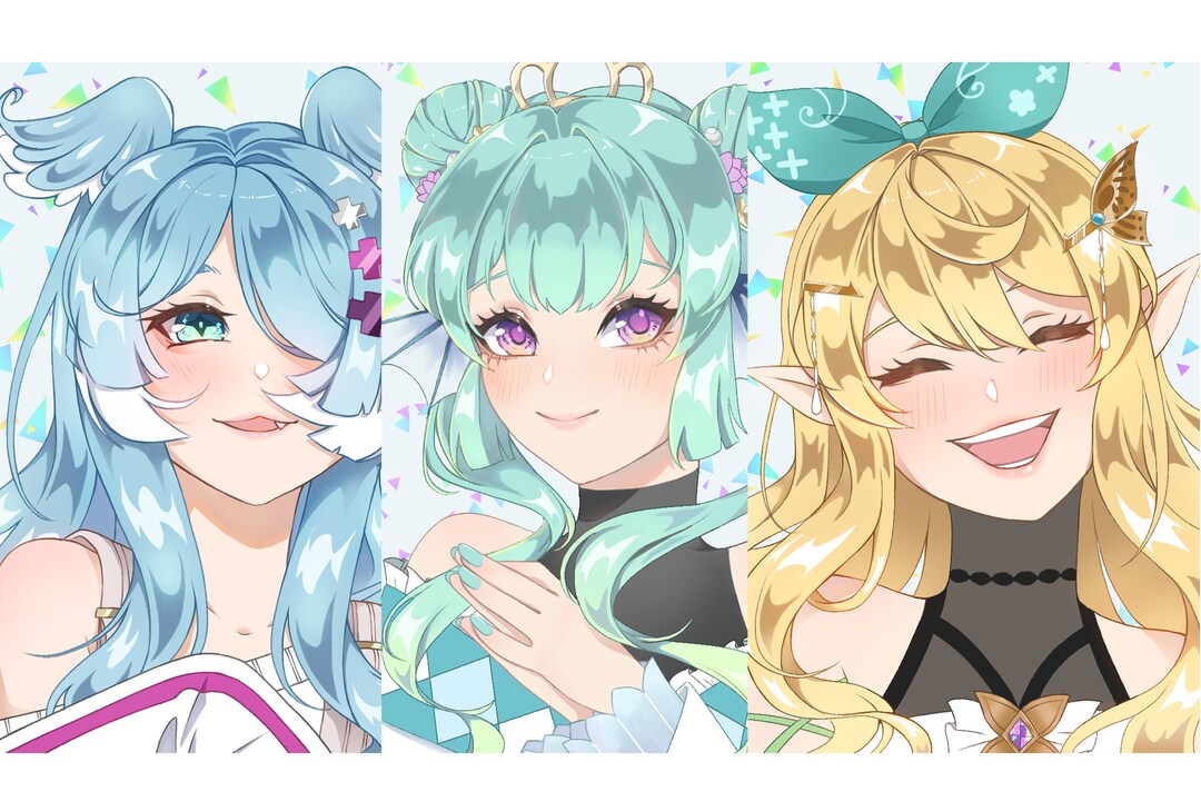 NIJISANJI EN Lazulight Postcard Prints - Etsy