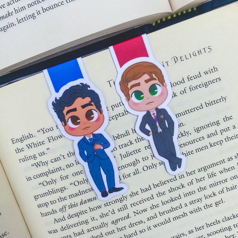 Red, White and Royal Blue Magnetic Bookmarks Casey Mcquiston Alex ...