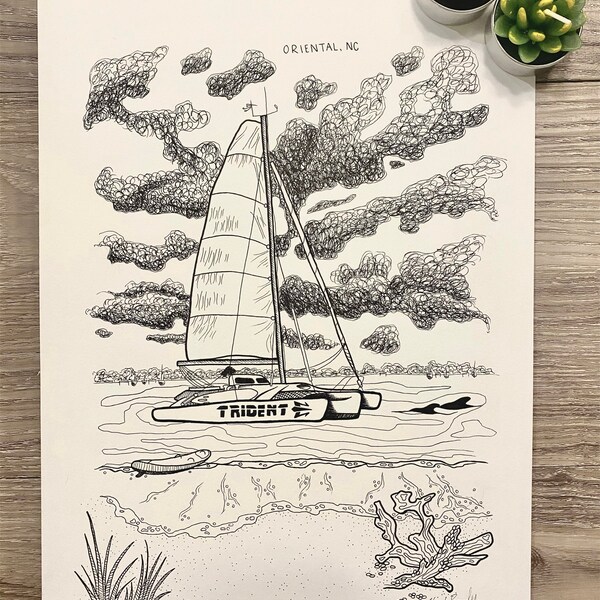 Ink Art Drawing - Etsy