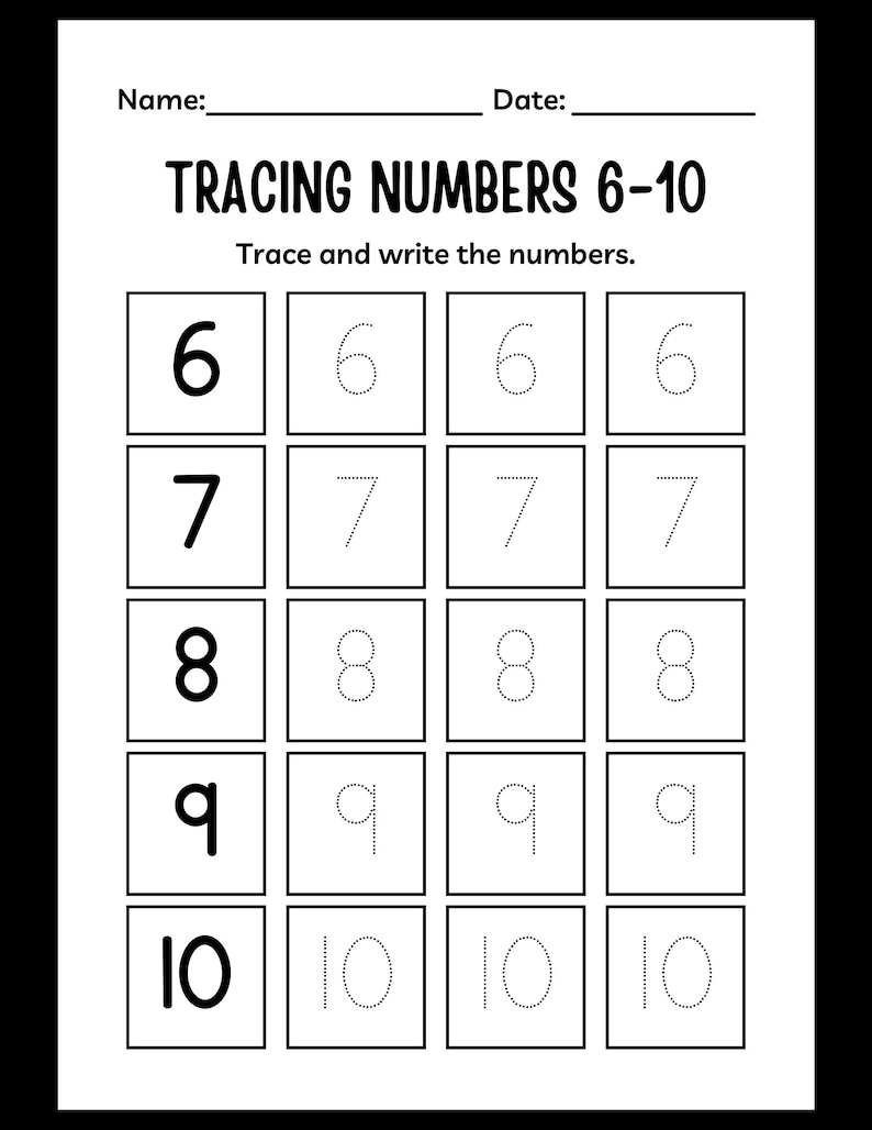 Preschool Learning Packet - Etsy