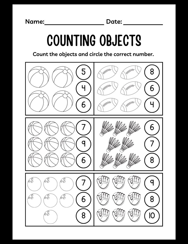 Preschool Learning Packet - Etsy