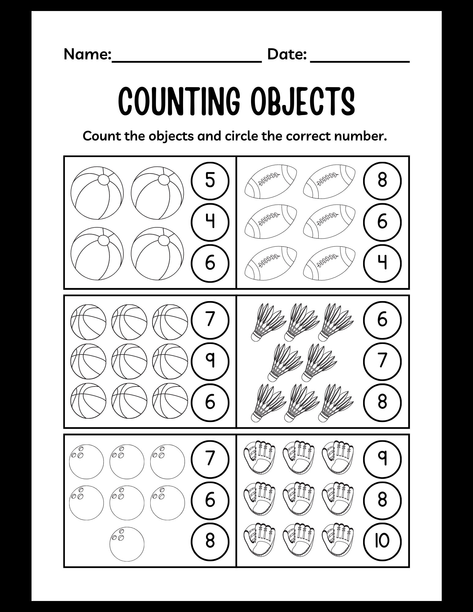 Preschool Learning Packet - Etsy