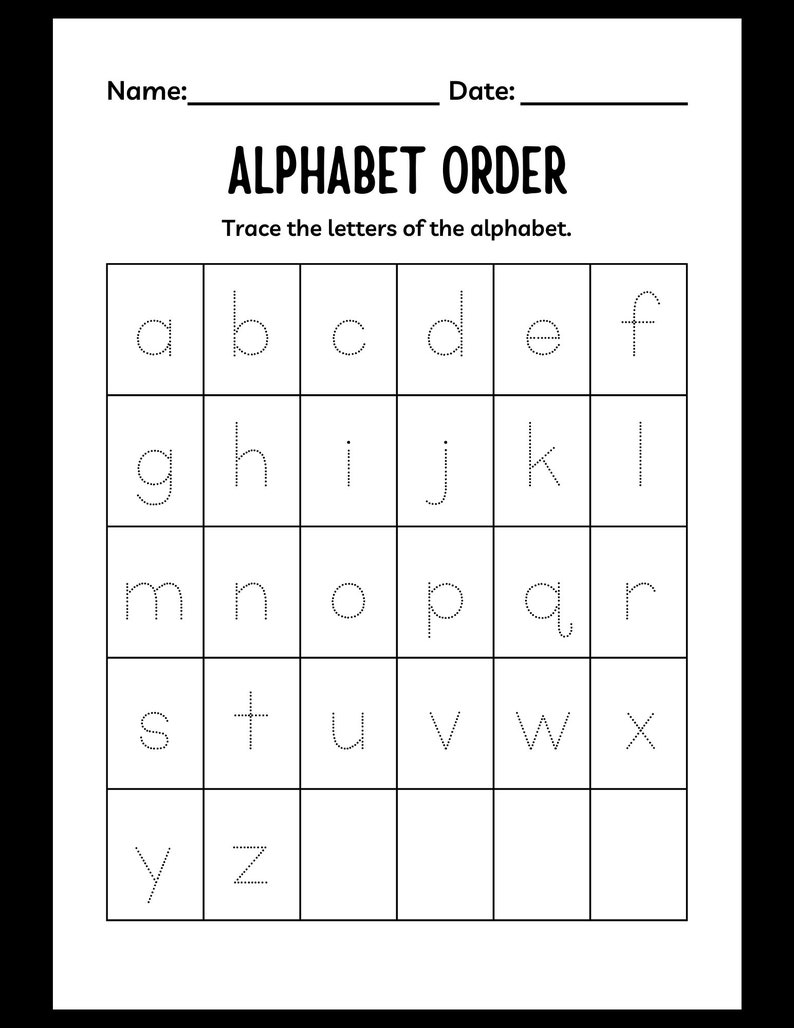 Preschool Learning Packet - Etsy