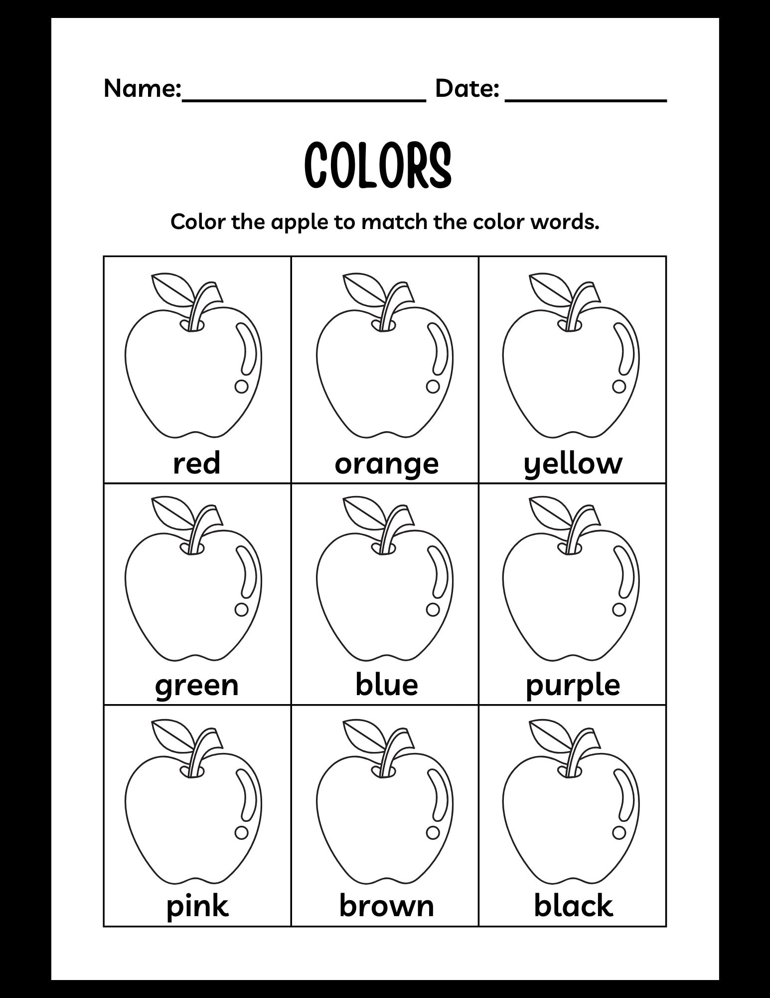 Preschool Learning Packet - Etsy