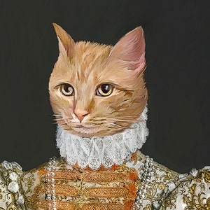 Commissioned Pet Portrait, Transform Your Cat Into Royalty King or ...