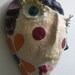 Paper-mâché Sculpture, 3-D Folk Art, "big Curl", Handmade Wall Mount ...