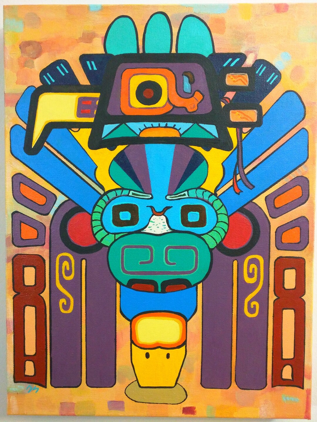 Indigenous Art Mayan Dreams, DNA Travel Sequence, Original Art, Gallery ...