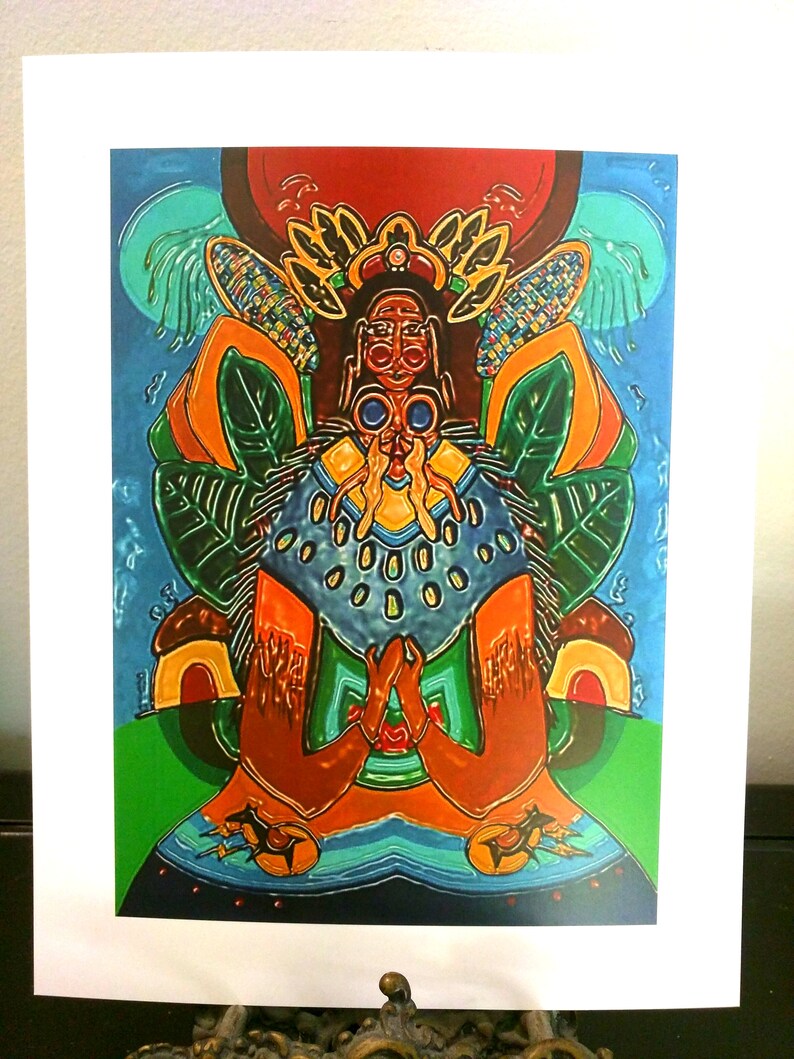 Native Art Print Awâsis Du Maïs (child of the Corn), Indigenous ...