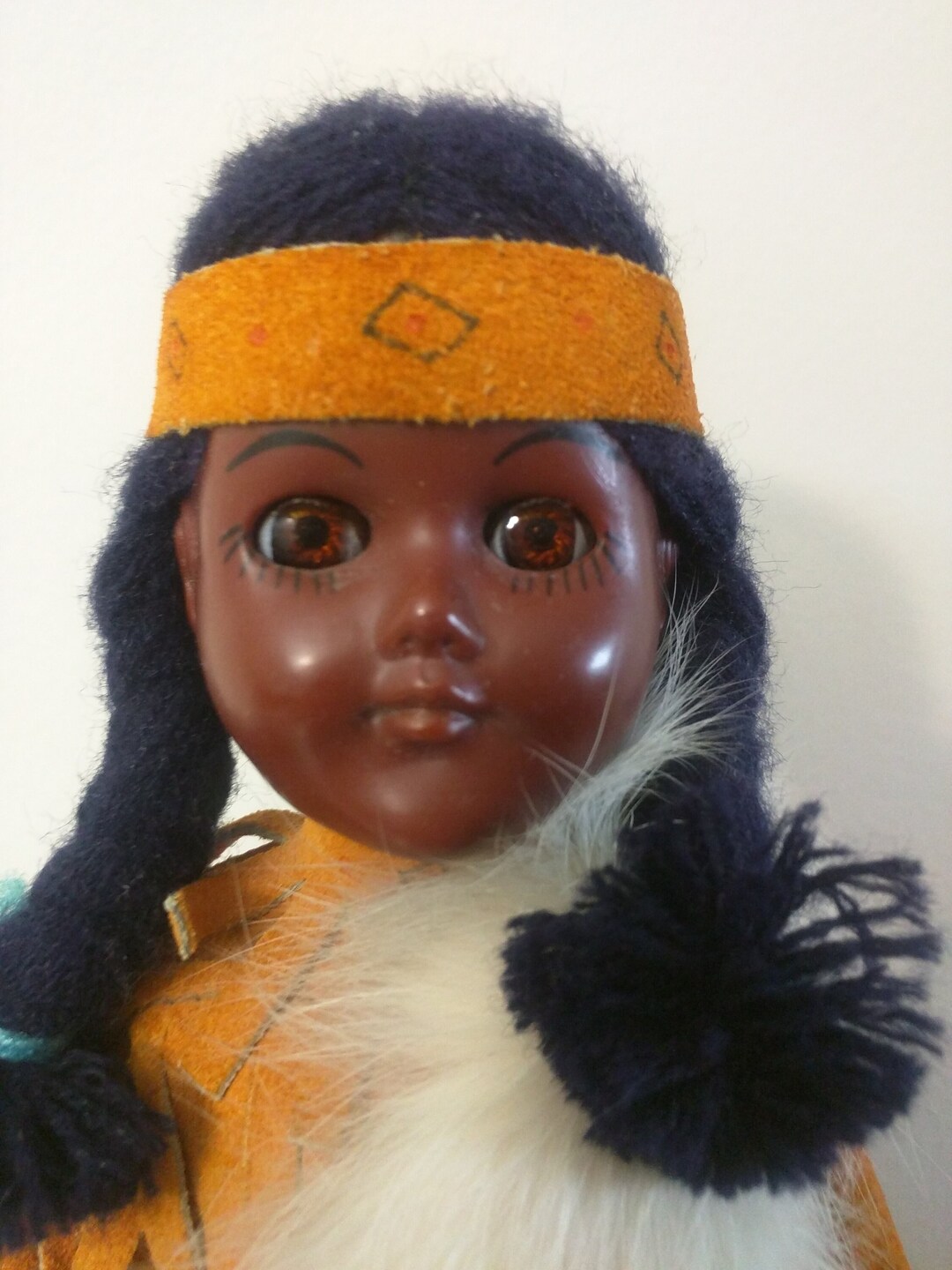 Vintage Indigenous Doll Collectable Figurine, Native American Doll ...