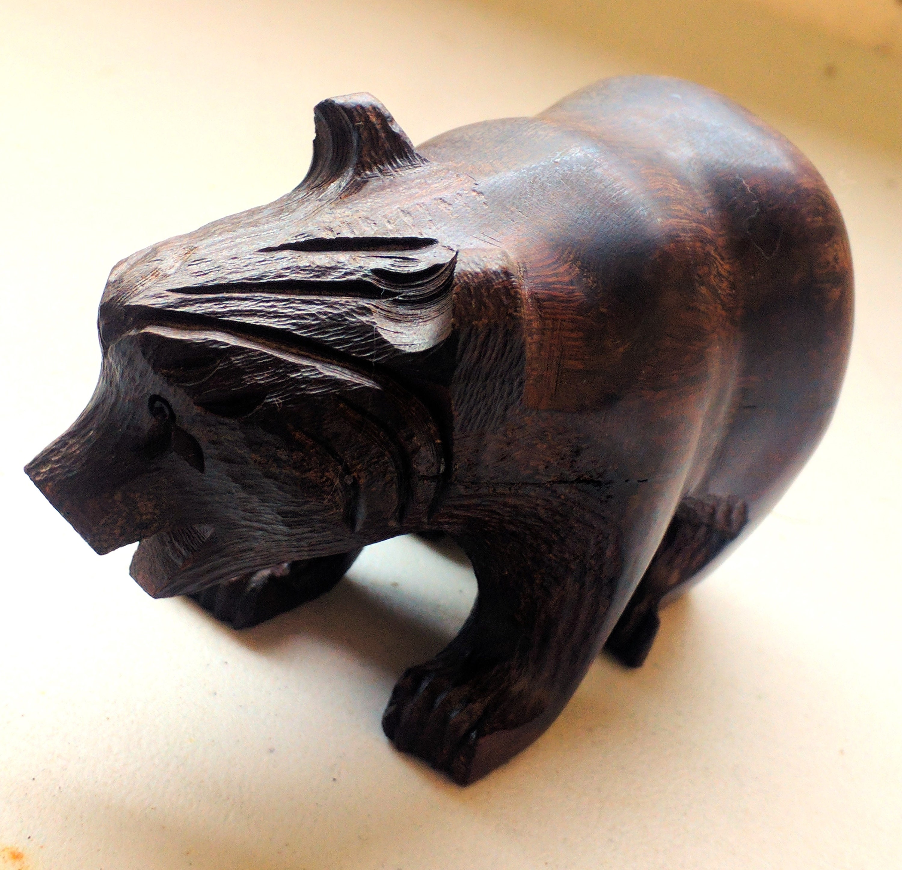 VINTAGE Hand Carved Ironwood Bear, Collector's Item, Wildlife Décor ...