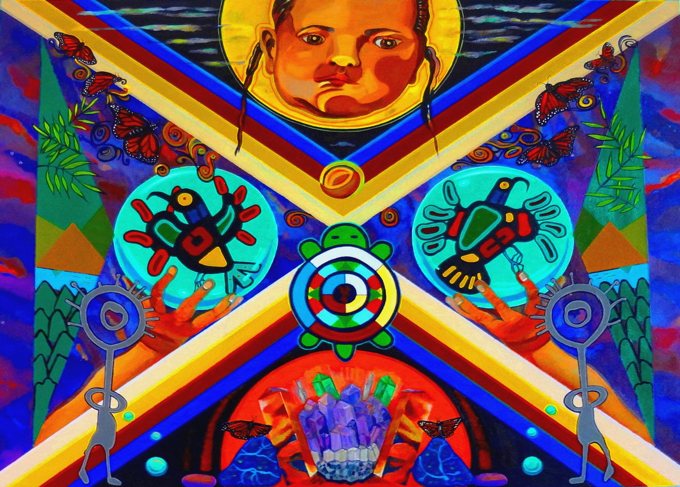 Algonquin Anishinaabe, Wall Art, Petroglyph Story Interpretation, Print ...