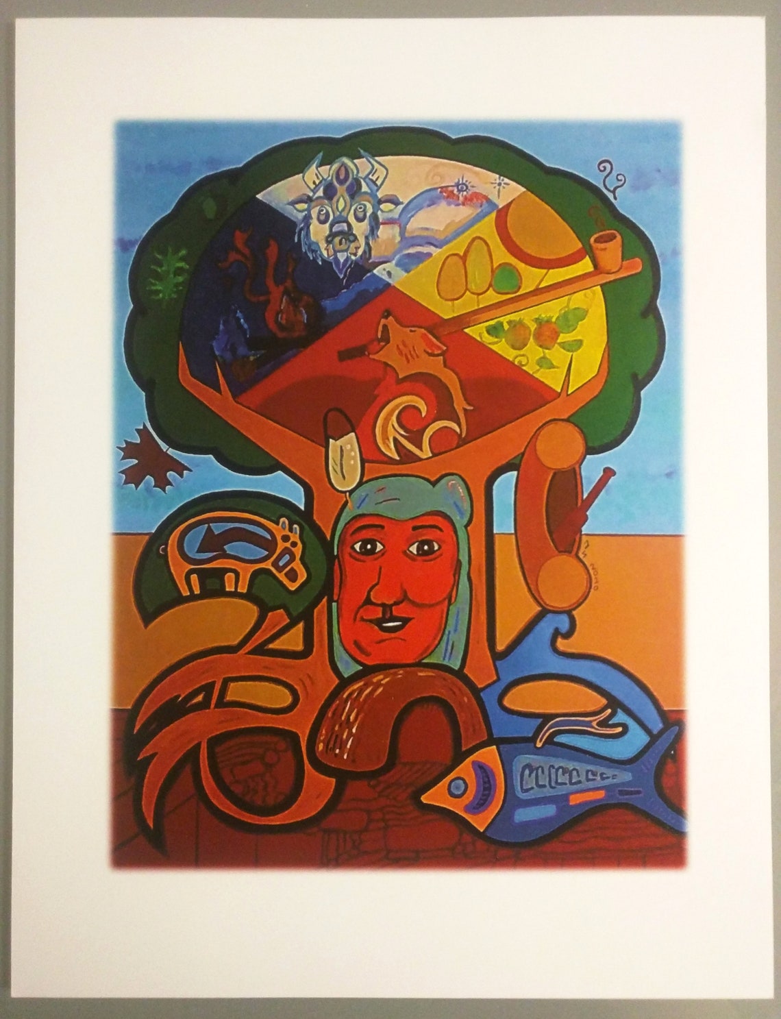 Medicine Wheel 4 Seasons Art Print: Metis Indigenous Teachings - Etsy