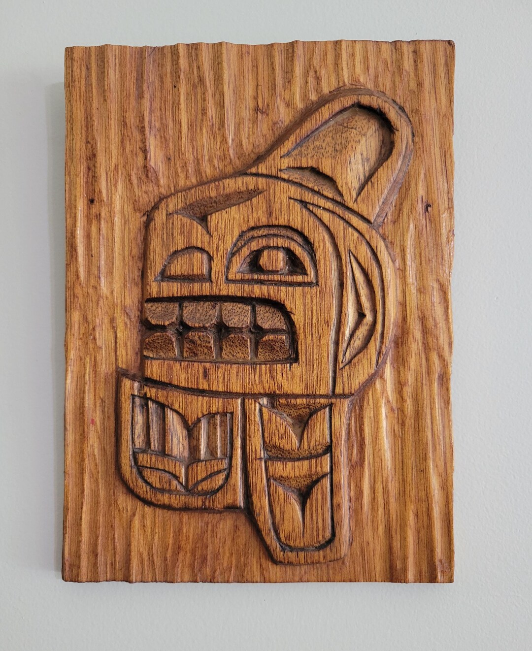 Vintage Joe Becker Carved Cedar Bear Plaque: Squamish Musqueam Art - Etsy