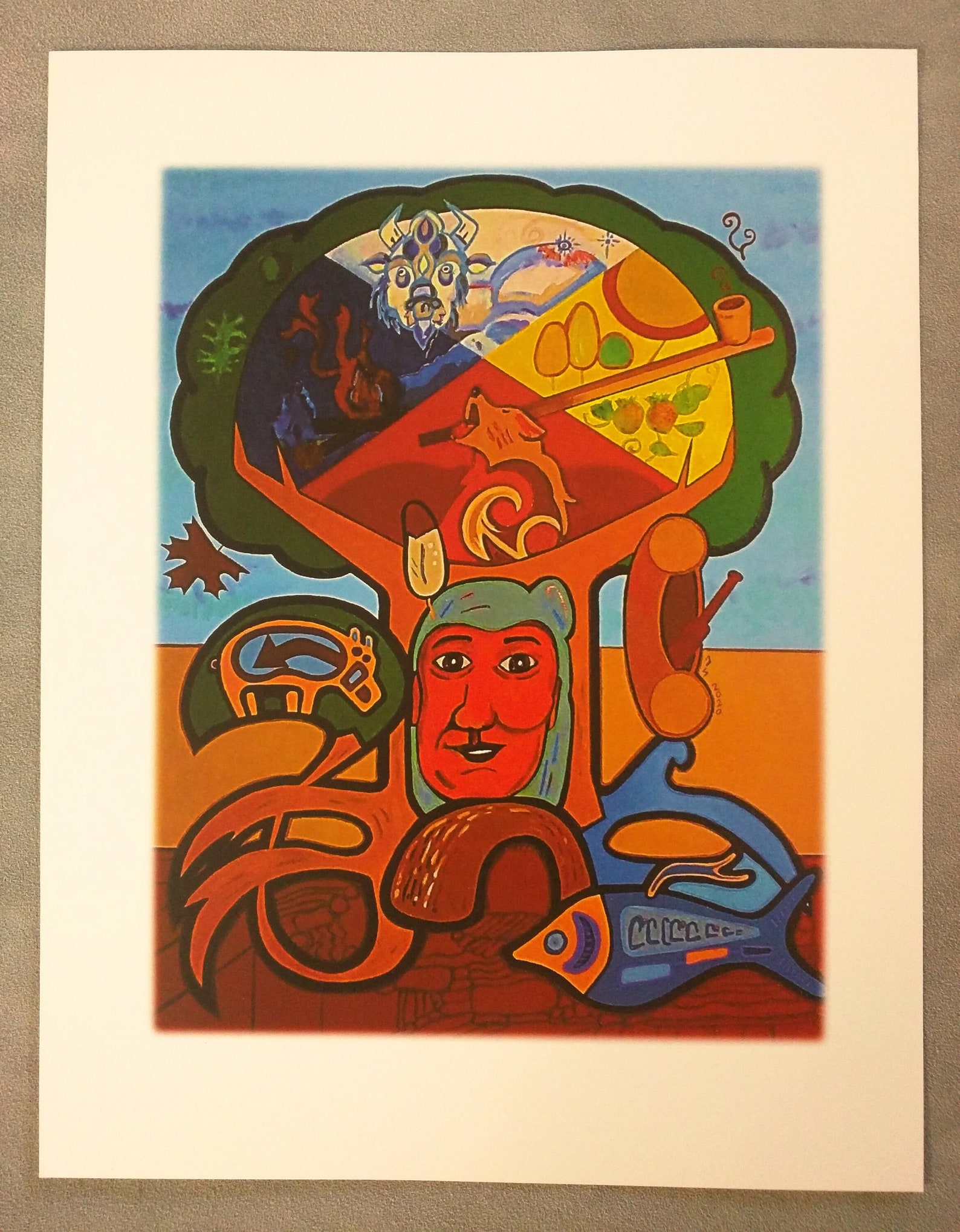 Medicine Wheel 4 Seasons Art Print: Metis Indigenous Teachings - Etsy