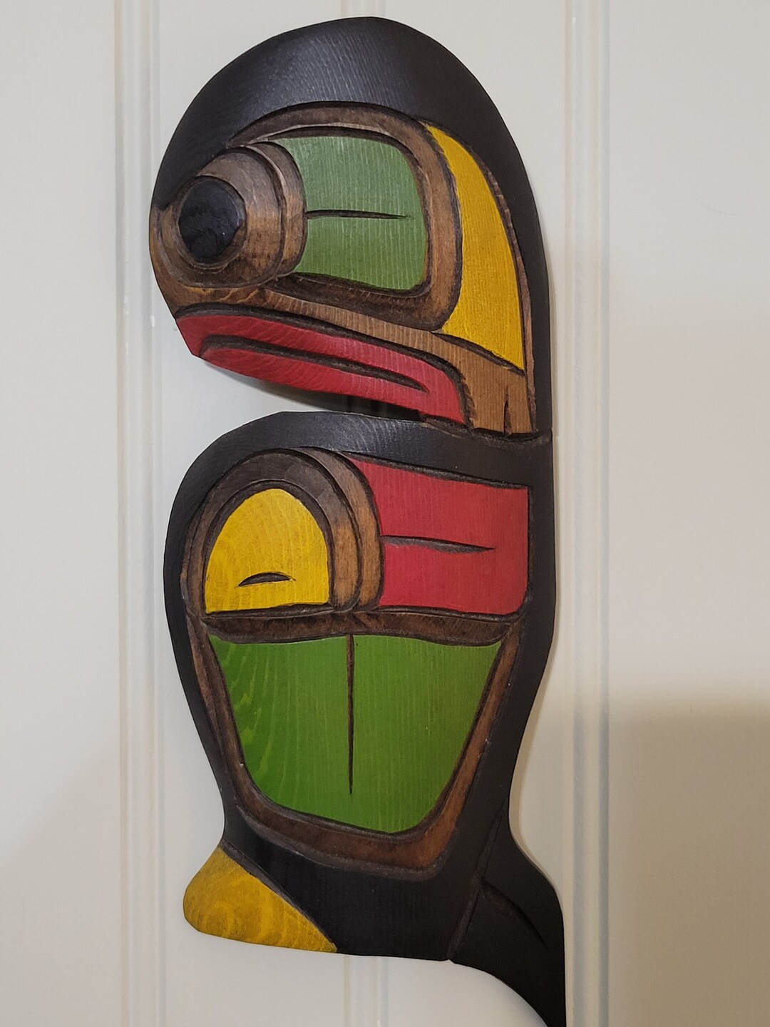 Vintage Hand Carved Eagle Sculpture: Kwakiutl First Nation Art by Alex ...