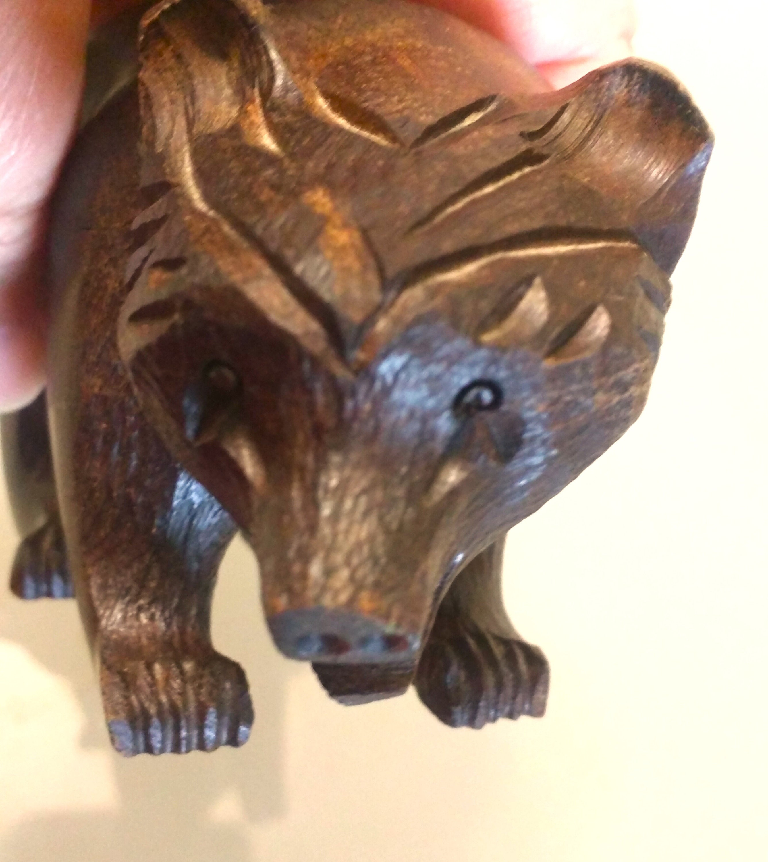 VINTAGE Hand Carved Ironwood Bear, Collector's Item, Wildlife Décor ...