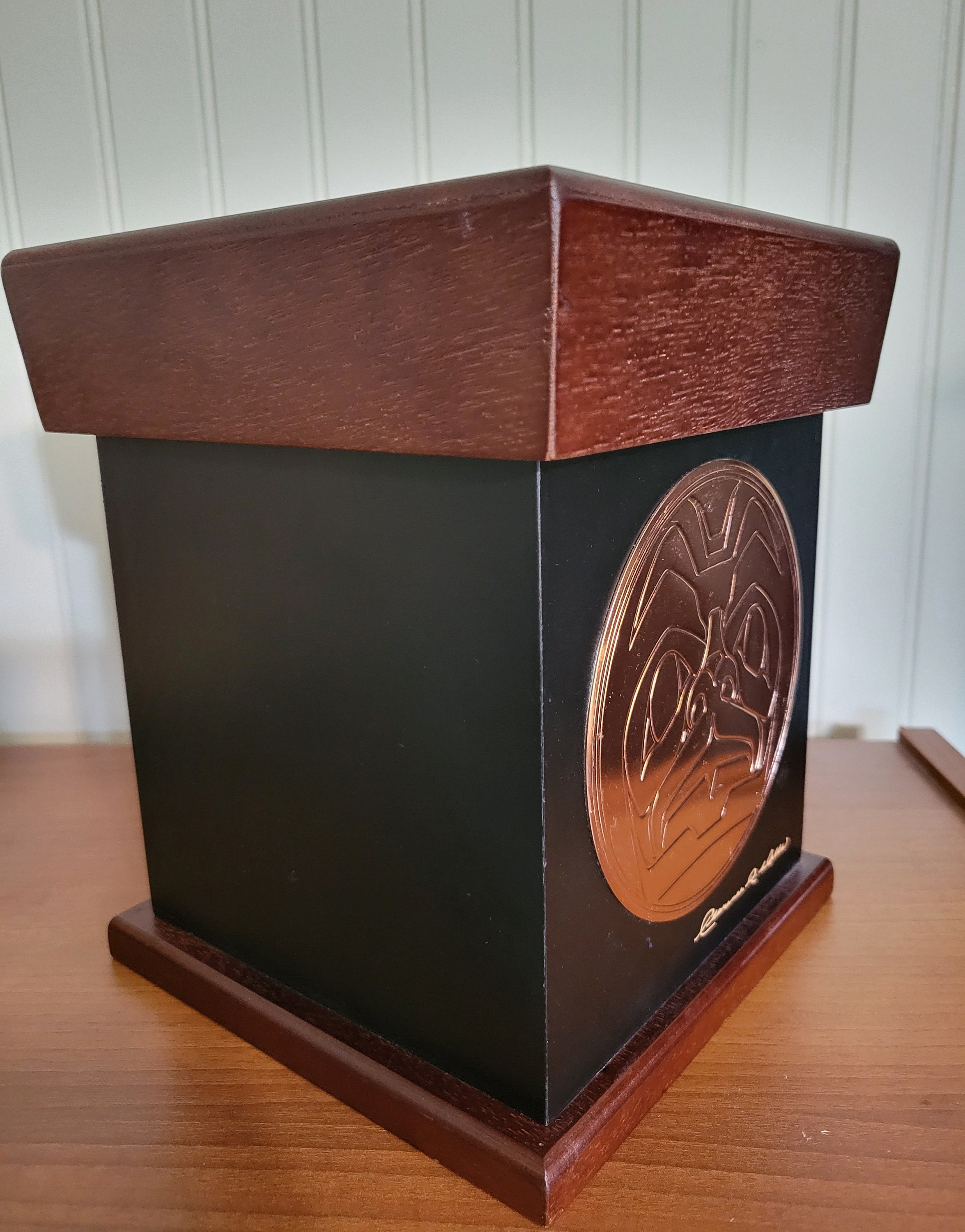 FIRST NATION Haida, Vintage Wooden Keepsake Box by Clarence D Wells ...