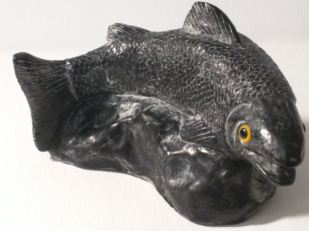 VINTAGE Rare Jolin Made Hand Carved Soapstone River Fish - Etsy