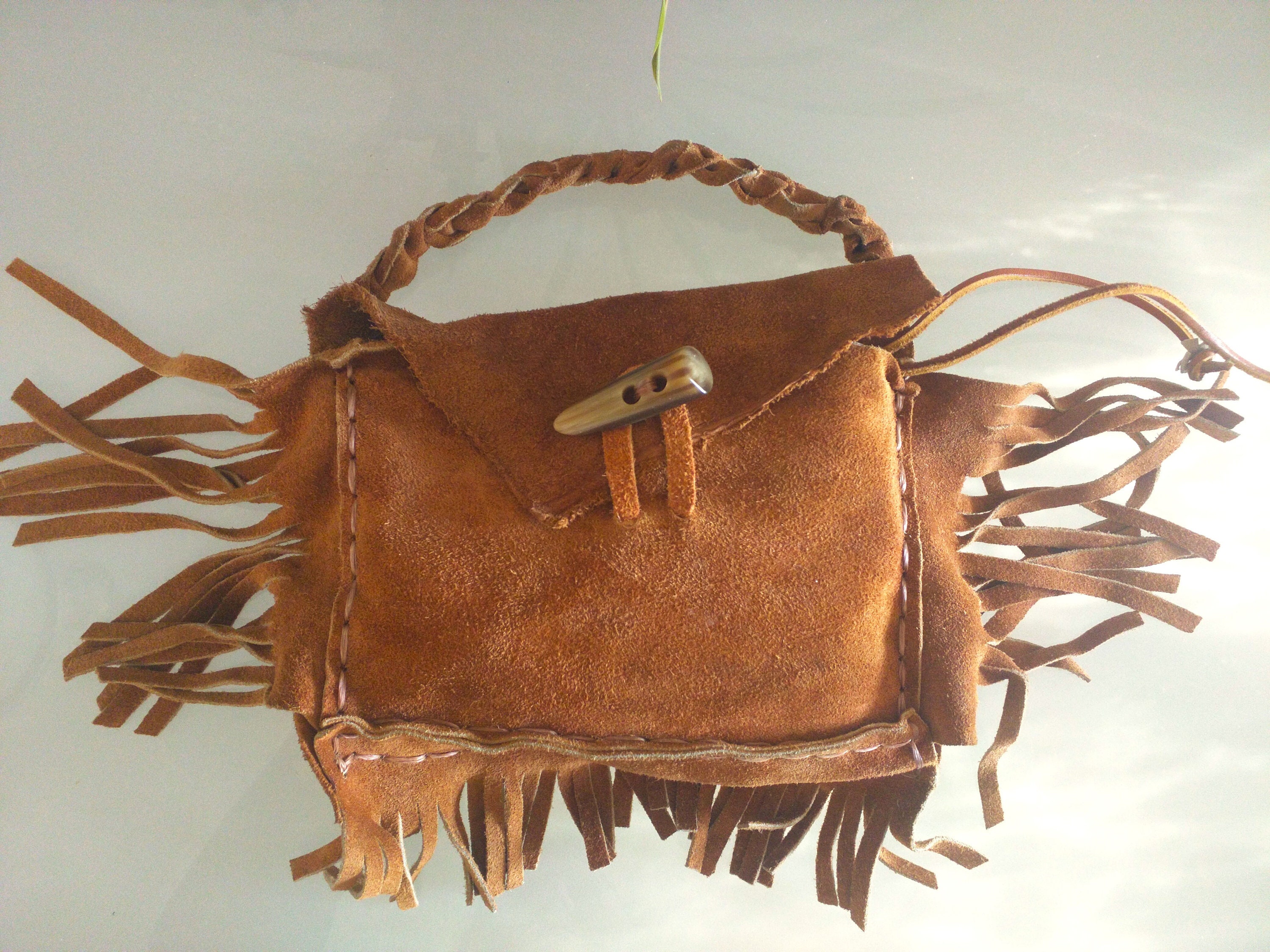 Native Made, Vintage, Old School Traditional Leather Handbag With ...