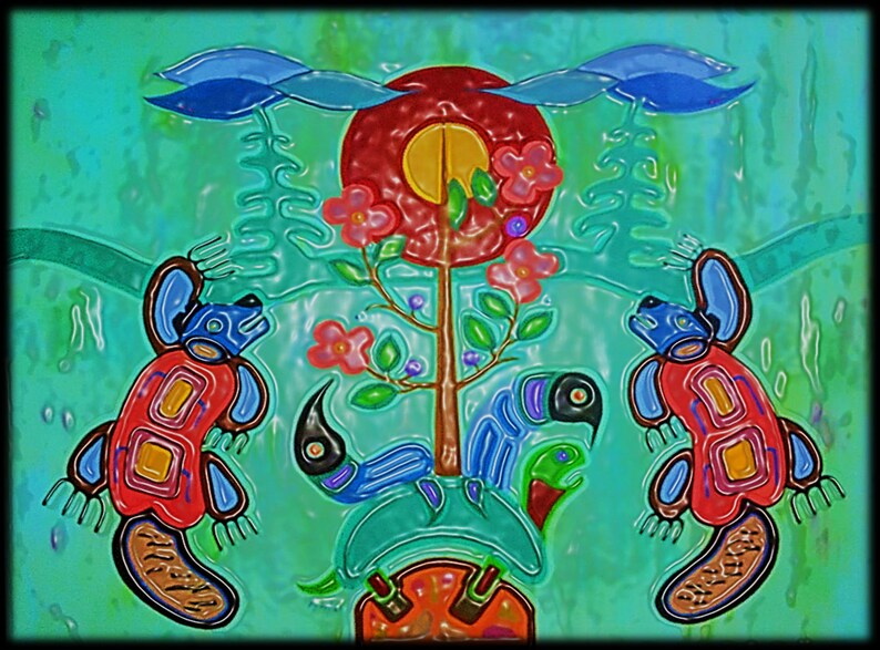 Anishinaabeg Cultural Print bami'iwe Wall - Etsy