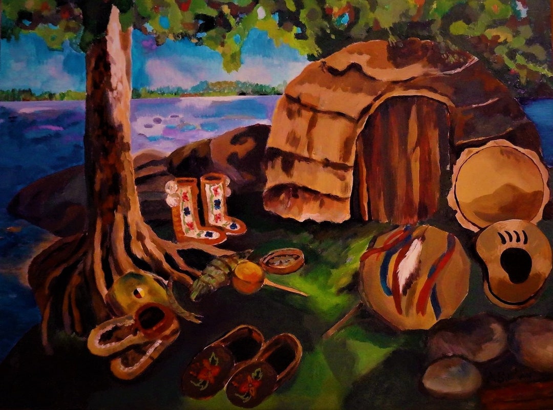 Art Print All Our Sisters Wall Art, Healing Lodge, Giiweshkaa-moves ...