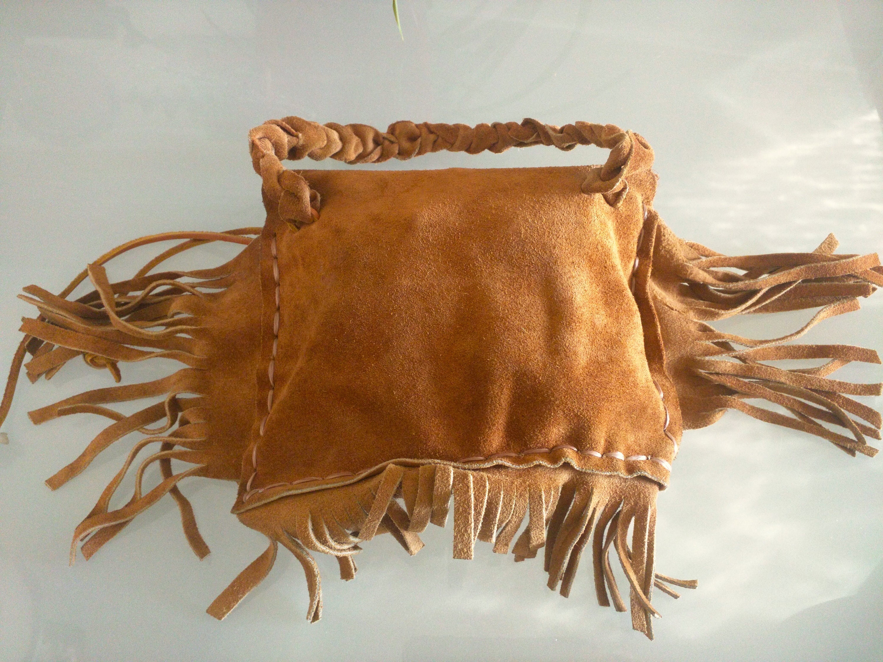 Native Made, Vintage, Old School Traditional Leather Handbag With ...
