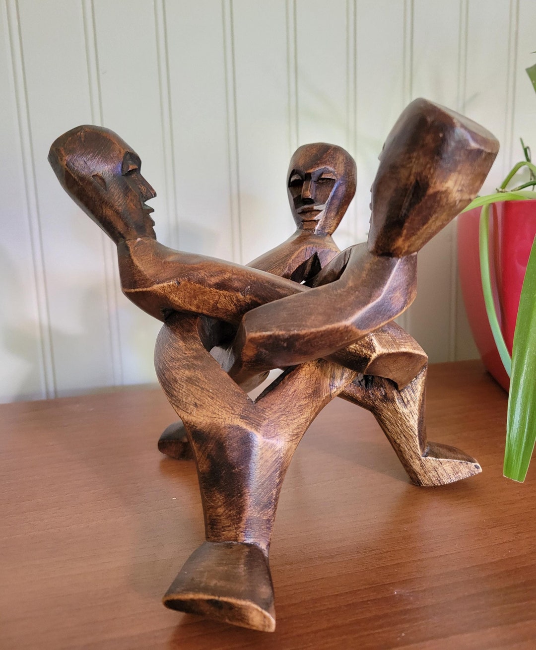 African Hertiage Collection, Ghana Hand Carved Wooden Unity Circle ...