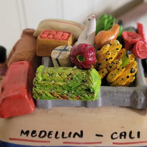 Chiva Bus Terracotta Folk Art, Vintage Columbian Cultural Pottery ...