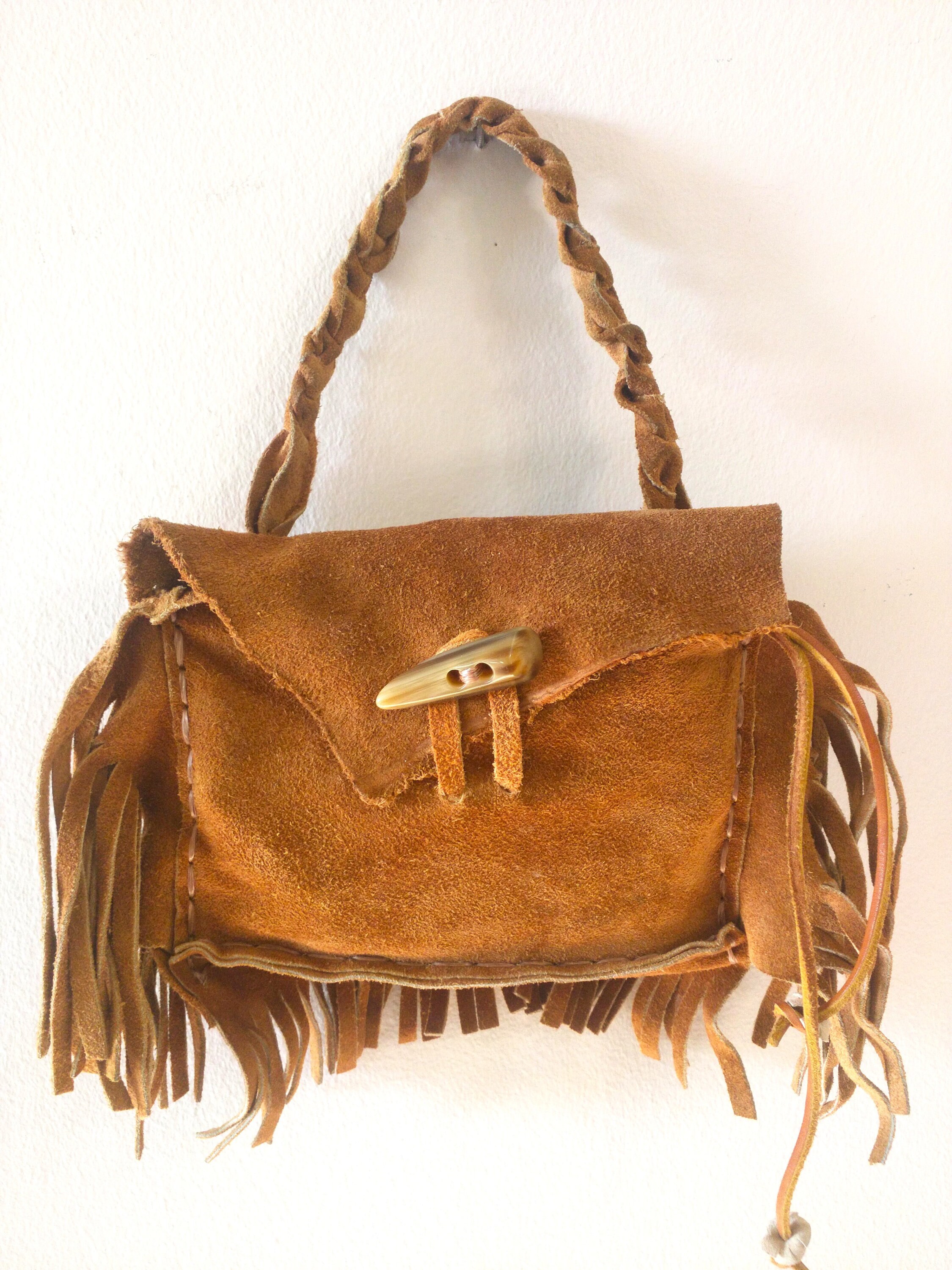 Native Made, Vintage, Old School Traditional Leather Handbag With ...