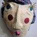 Paper-mâché Sculpture, 3-D Folk Art, "big Curl", Handmade Wall Mount ...