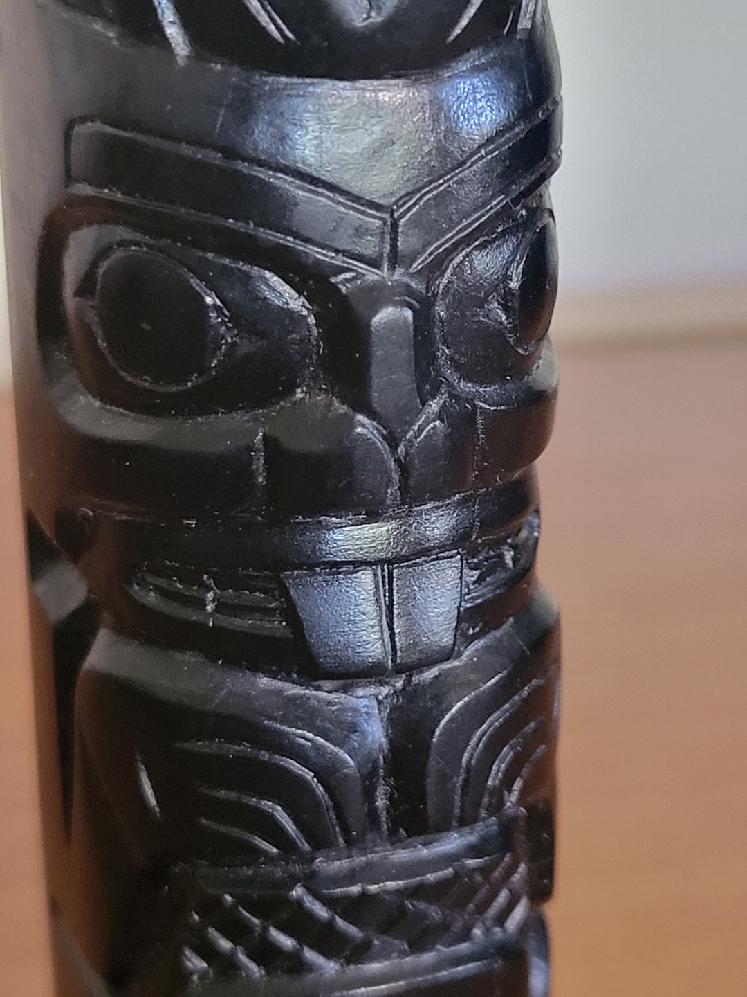 VTG 1980's Boma Totem, Haida Woman, Beaver, Raven, Composite Cast ...